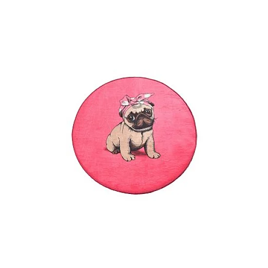 L`ESSENTIEL MAISON PROSTIRKA ZA KUPATILO PINK PUG DJT (100 CM)