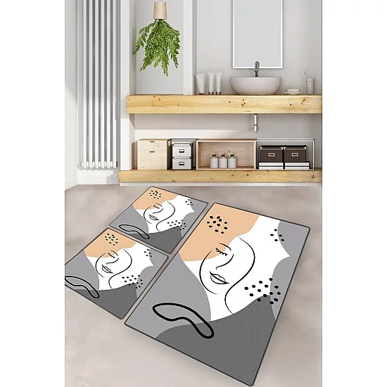 L`ESSENTIEL MAISON SET 3 PROSTIRKE ZA KUPATILO SMILING FACE
