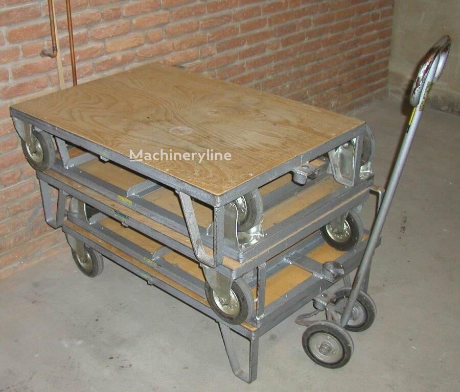 Plattformwagen ohne Handgriffe – Fahrbühne mit Deichsel kolica sa platformom
