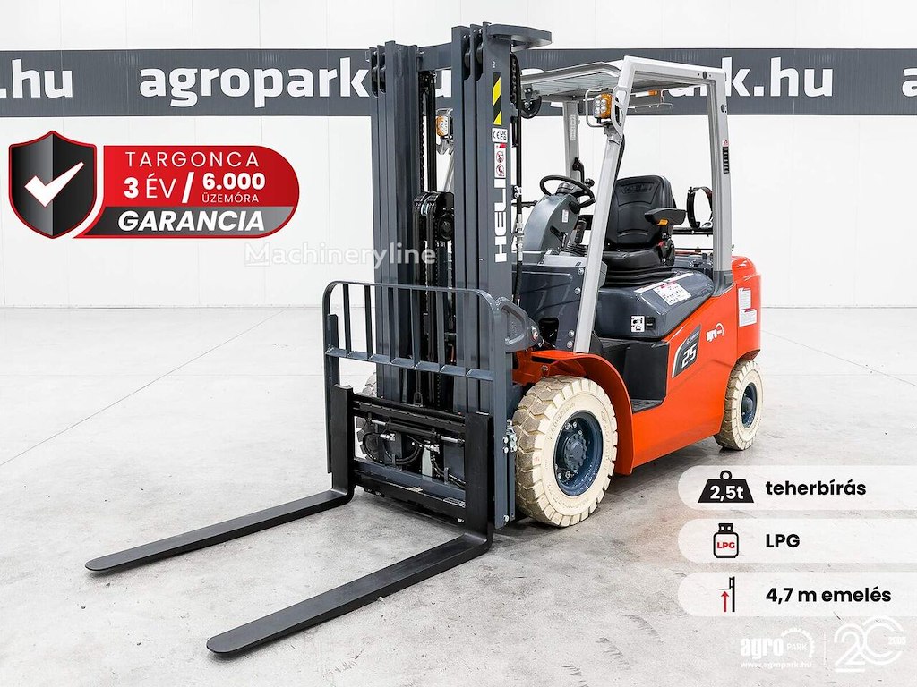 Novi Heli G3 2,5 ton LPG forklift with 4,7 meter lift benzinski viljuškar