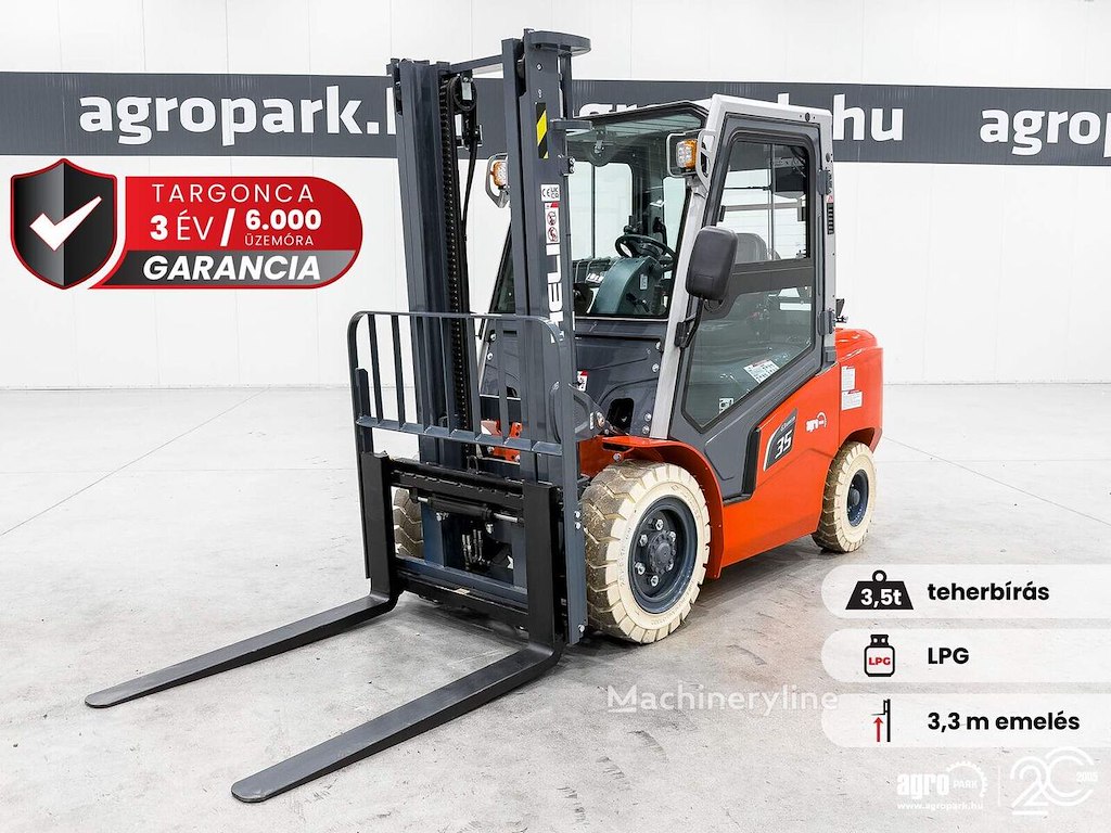 Novi Heli G3 3,5 ton LPG forklift with 3,3 meter lift benzinski viljuškar