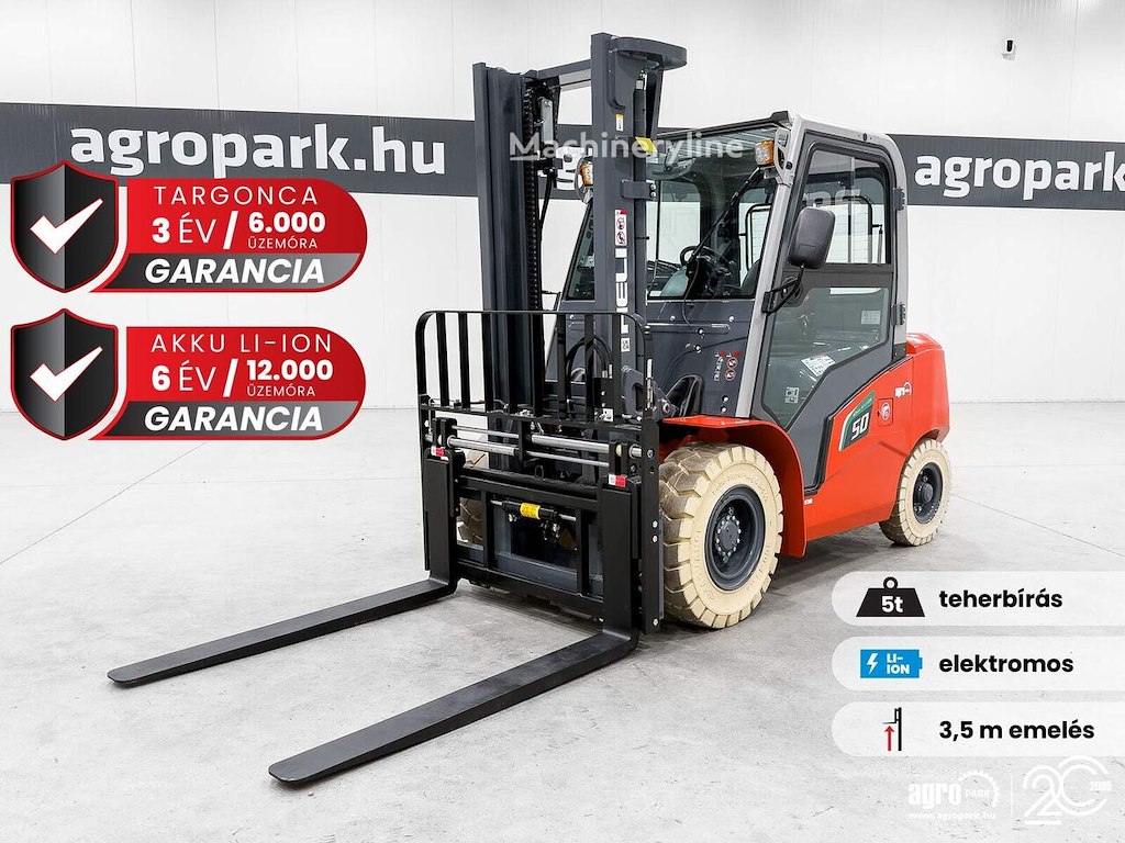 Novi Heli G2 5 ton Li-ion electric forklift with 3,5 meter lift električni viljuškar