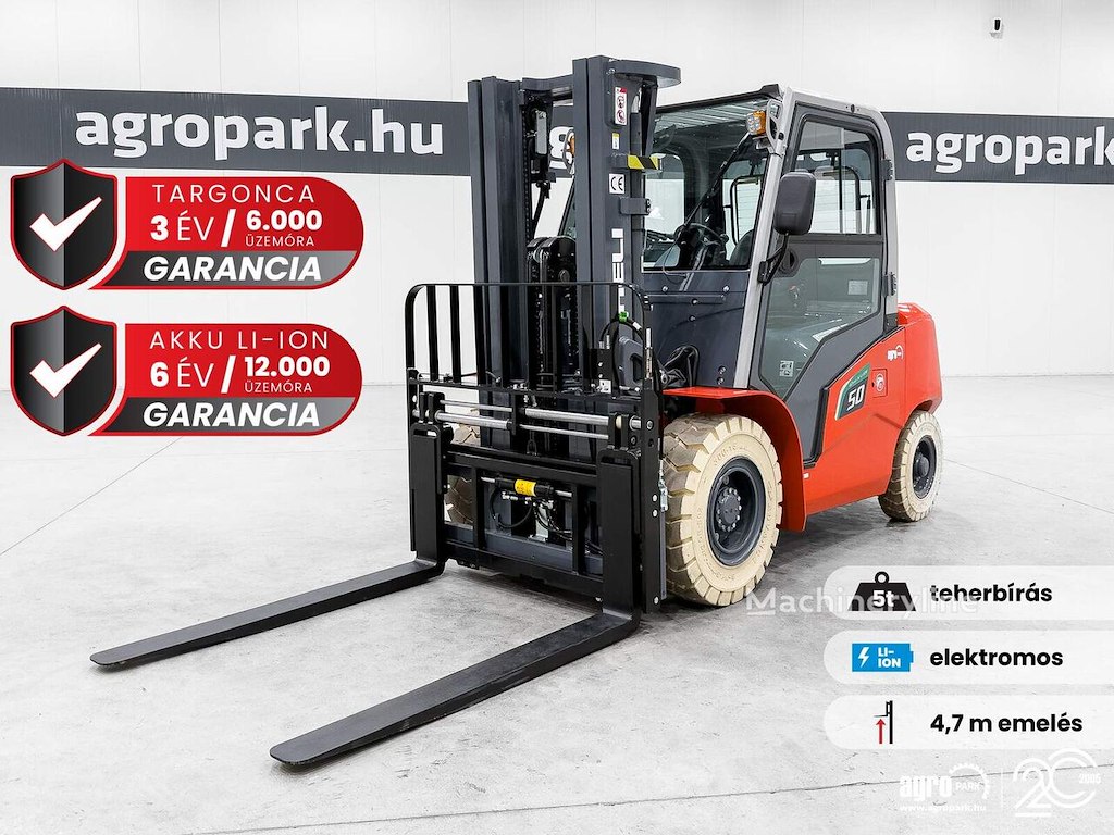 Novi Heli G2 5 ton Li-ion electric forklift with 4,7 meter lift električni viljuškar