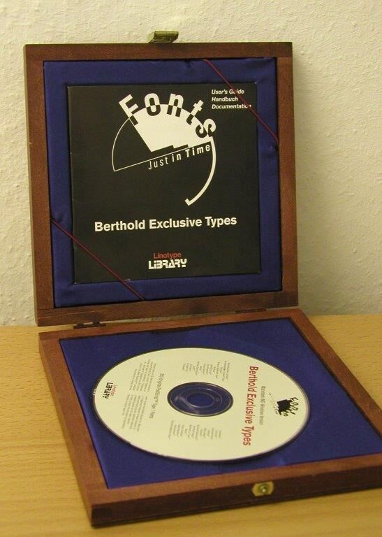 Berthold Exclusiv Types Schriften Fonds auf CD softver