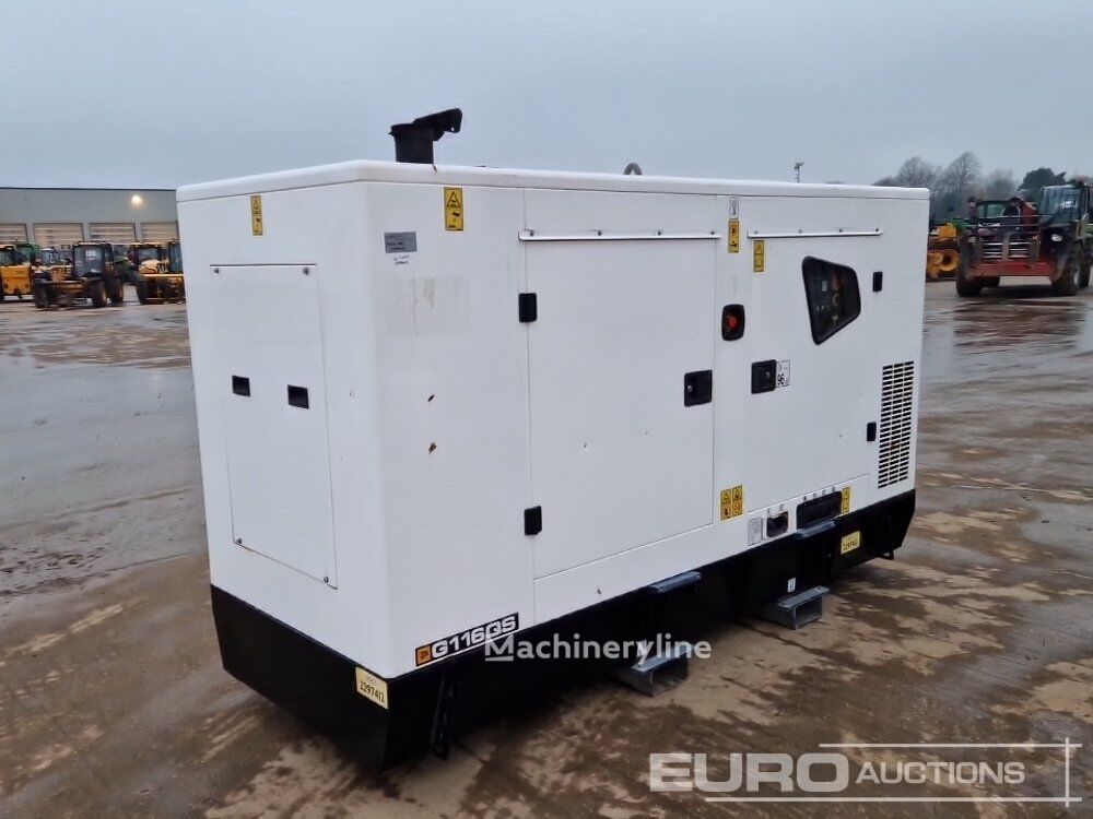 Prodaje se JCB G116QS diesel generator na aukciji