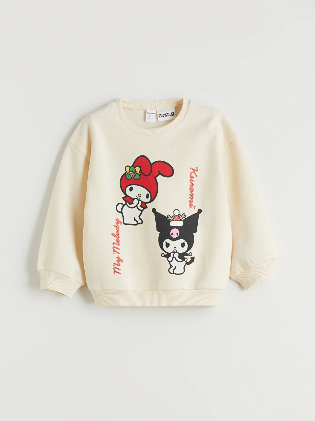 LCW Kids Komplet Sa Okruglim Izrezom Hello Kitty Štampani Dečji Duks I Helanke