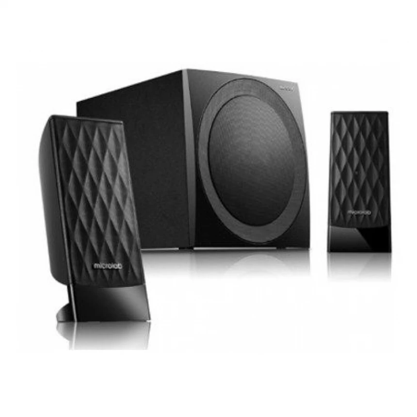Microlab M300U Aktivni drveni zvucnici 2.1 38W RMS(14W,2x12W) SD, USB, FM radio, 3.5mm