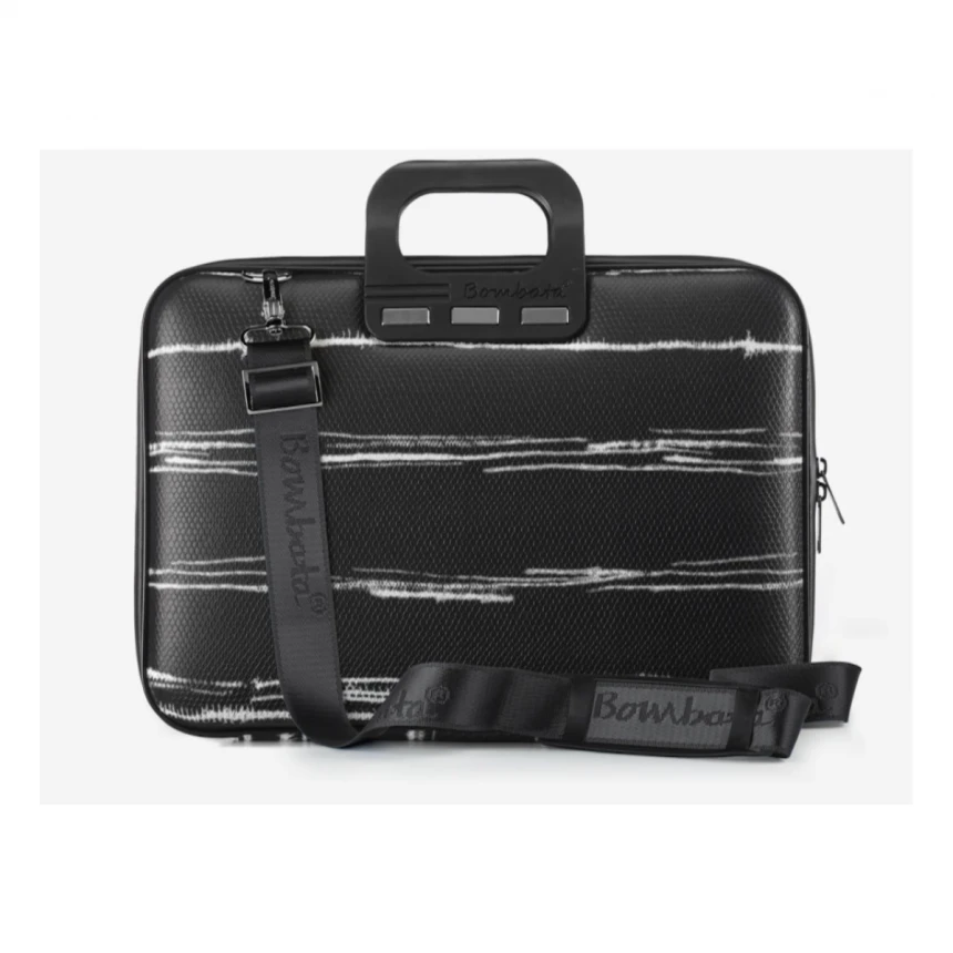 Torba BOMBATA Medio Black&White 13"/Crna