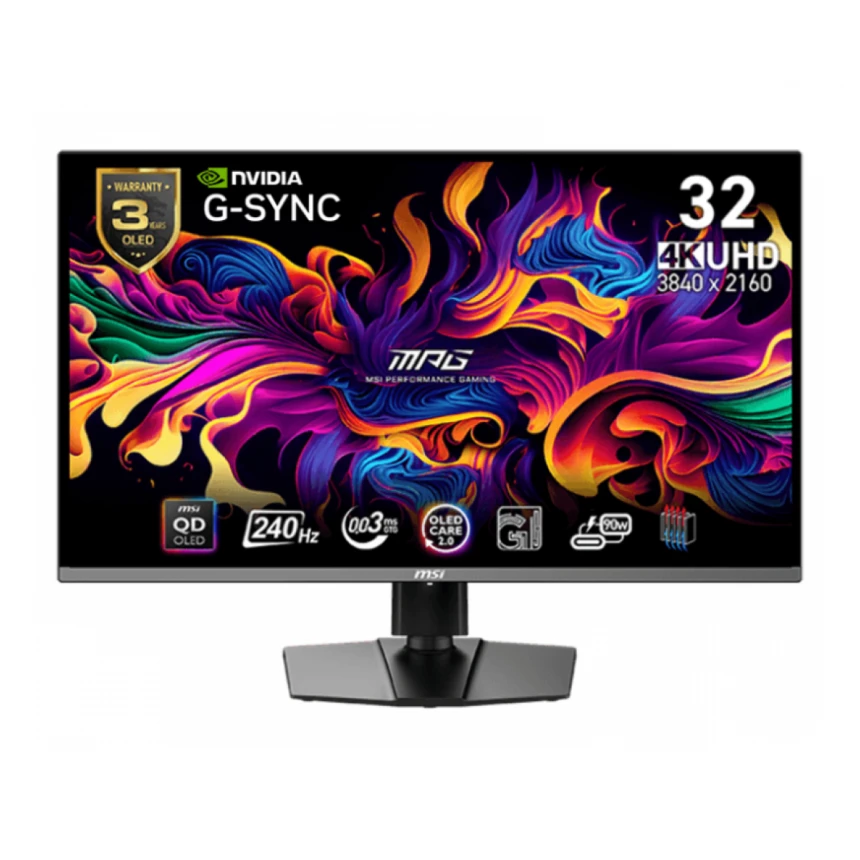 MSI 32 inča MPG 321URX 4K UHD 3840x2160 QD OLED 240Hz Tip-C 90W G-Sync gaming monitor