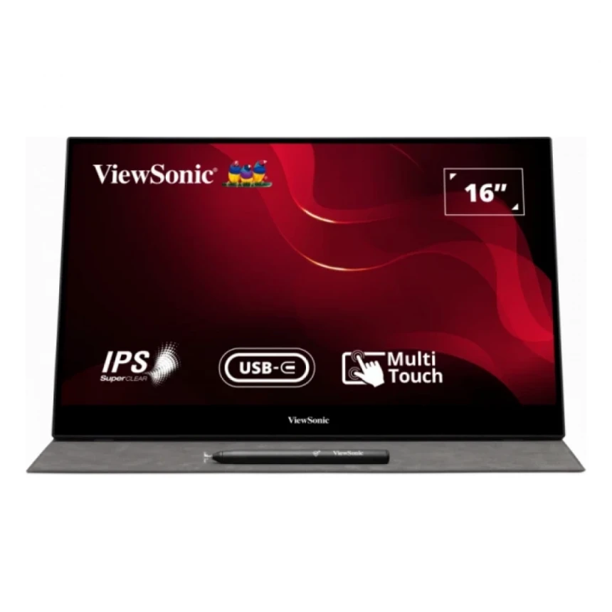 Monitor 15.6 Viewsonic TD1655 Touch 1920x1080/Full HD/IPS/60Hz/2xUSB-C/HDMI/Audio/Zvučnici