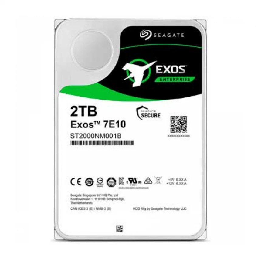 HDD SAS 2TB Seagate Exos 7E10 ST2000NM001B 7200rpm 256MB Enterprise