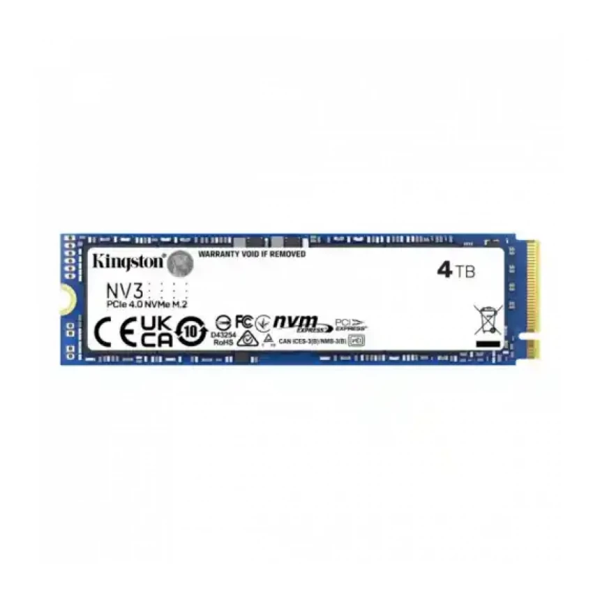 SSD M.2 NVME 4TB Kingston SNV3S/4000G 6000MBs/5000MBs