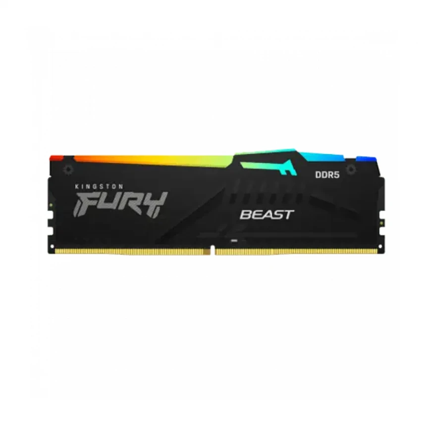 Memorija DDR5 64GB (2x32GB) 5600MHz Kingston Fury Beast RGB KF556C40BBAK2-64