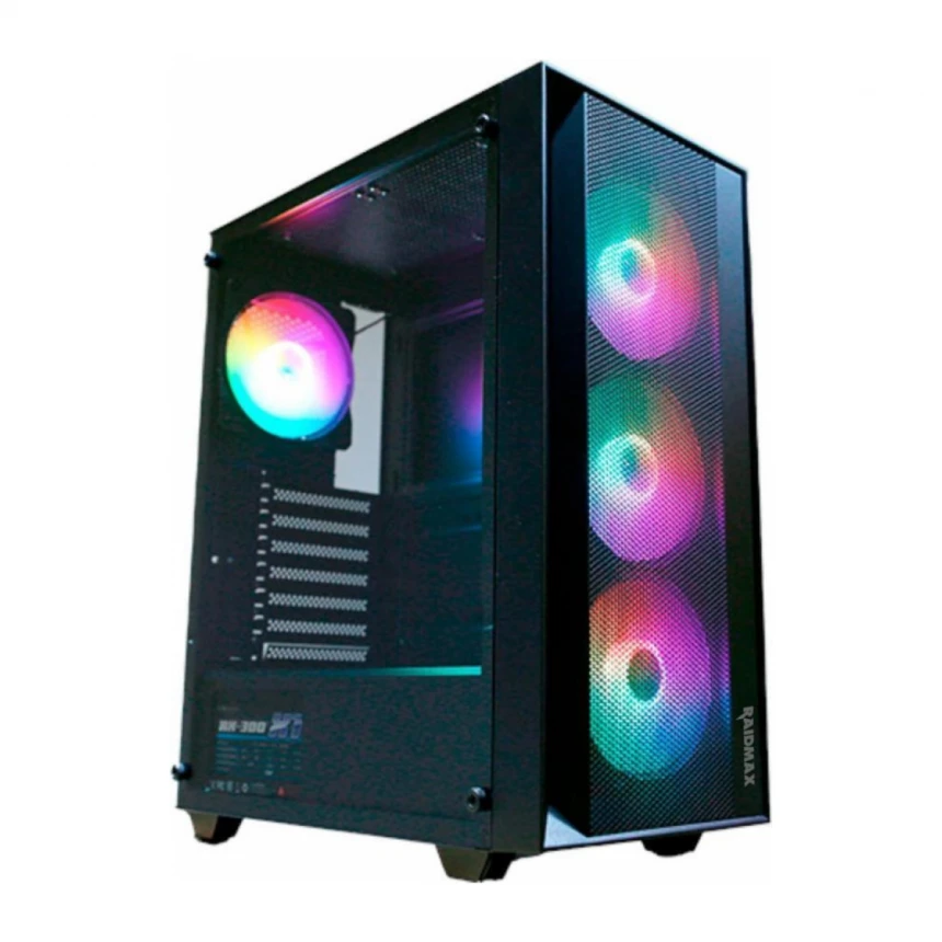 Kuciste Raidmax Vector 100 Black 4 x RGB fan/Window/650W
