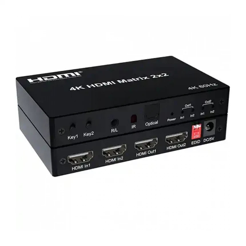 HDMI swich 4K Matrix 2x2 Kettz HM-K252 60Hz