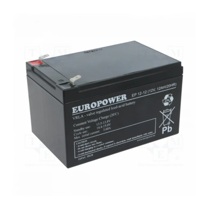 UPS Battery Europower ES12-12 12V 12Ah