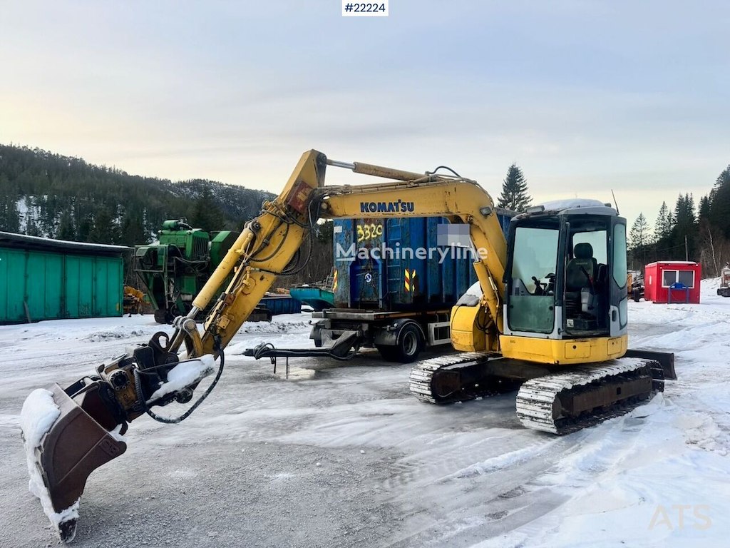 Komatsu PC78US-6 m/ Rototilt – 3 skuffer – 6300 timer! SE VIDEO mini bager