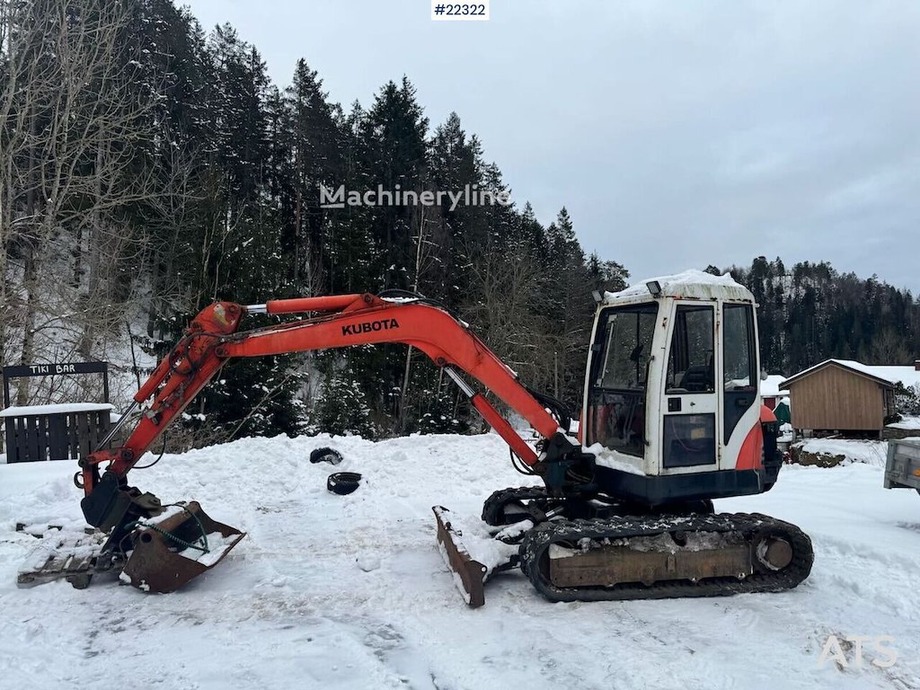 Kubota 2002 Kubota KX161-2 Beltegraver med hydraulisk pusseskuffe mini bager