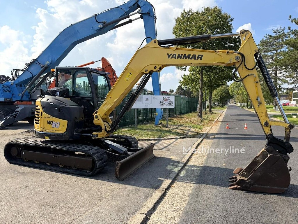 Yanmar VIO 80 8T - EXTRA HYDR F - 2013h - BLADE - A/C - QUICKHITCH - CE midi bager