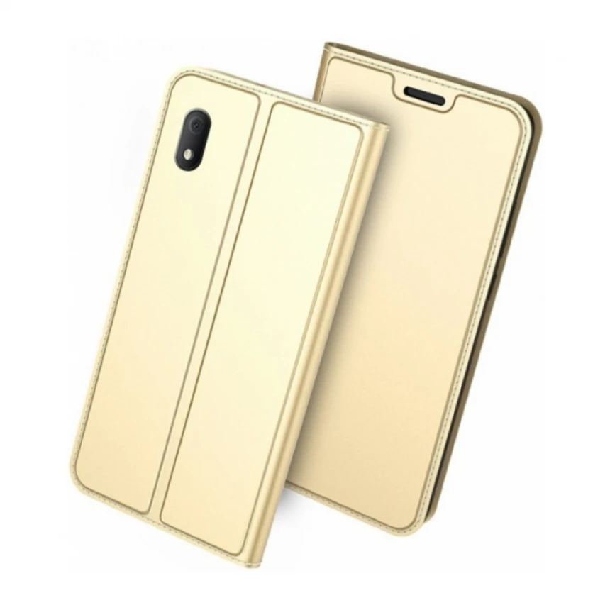 MCLF12-SAMSUNG A72 * Futrola Leather Luxury FLIP Gold (179)