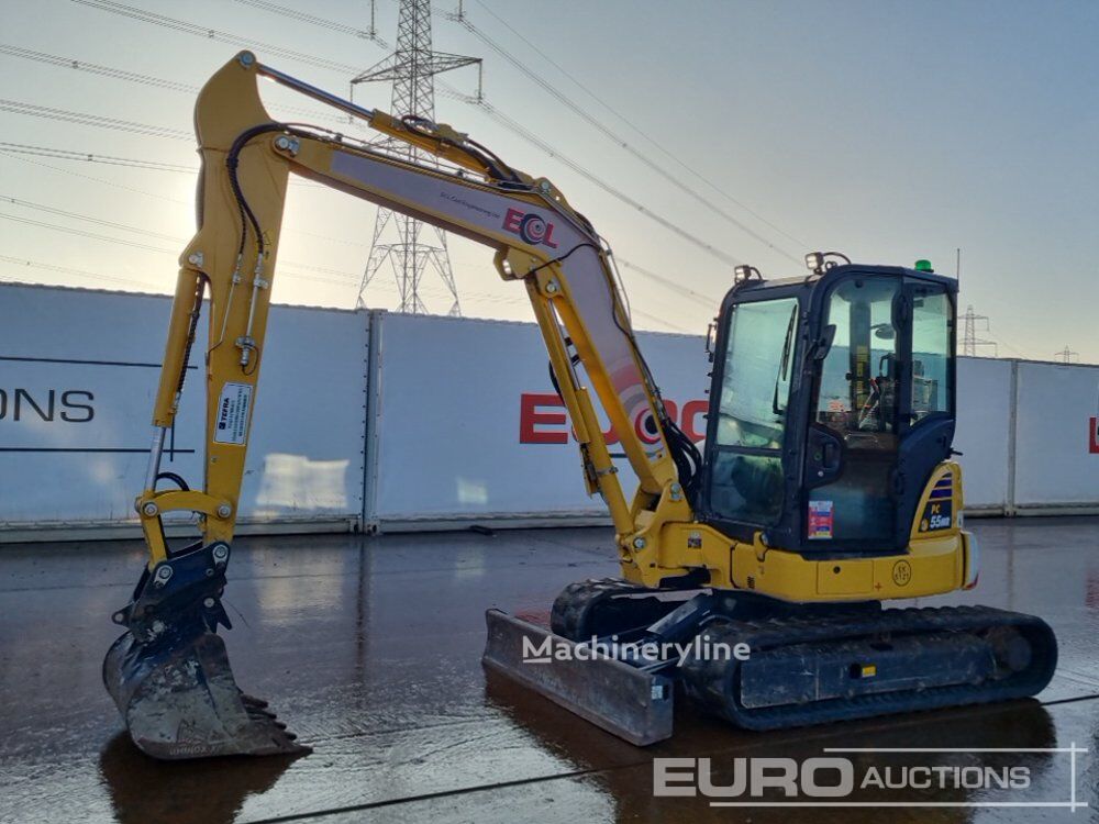 Prodaje se Komatsu PC55MR-5E0 mini bager na aukciji