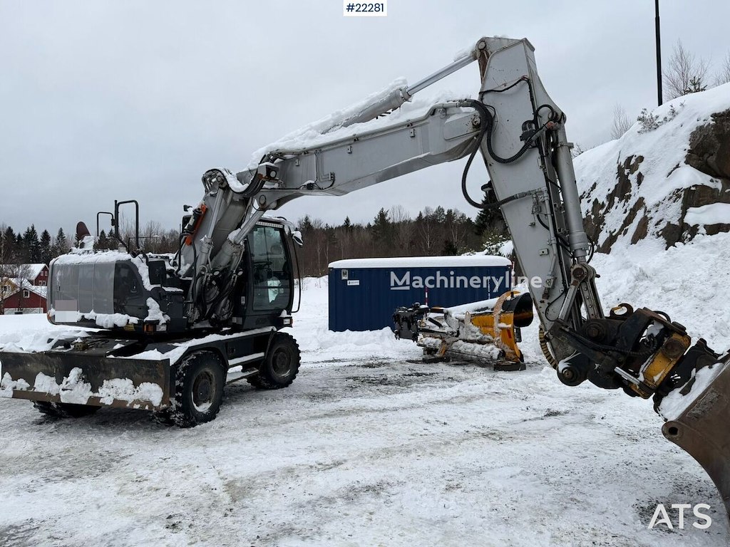 Hitachi ZX170W-5B hjulmaskin m/ 2 stk kjettinger, pusseskuffe,graveskuff bager točkaš