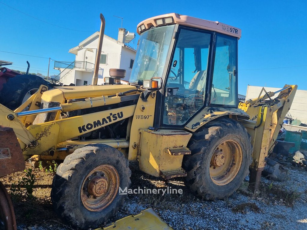 Komatsu WB97R PARA PEÇAS bager-utovarivač po rezervnim delovima