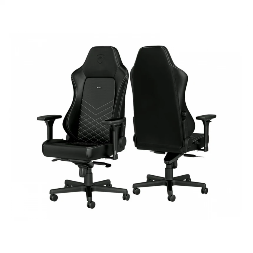NOBLECHAIRS HERO Gaming stolica crno-platinum bela