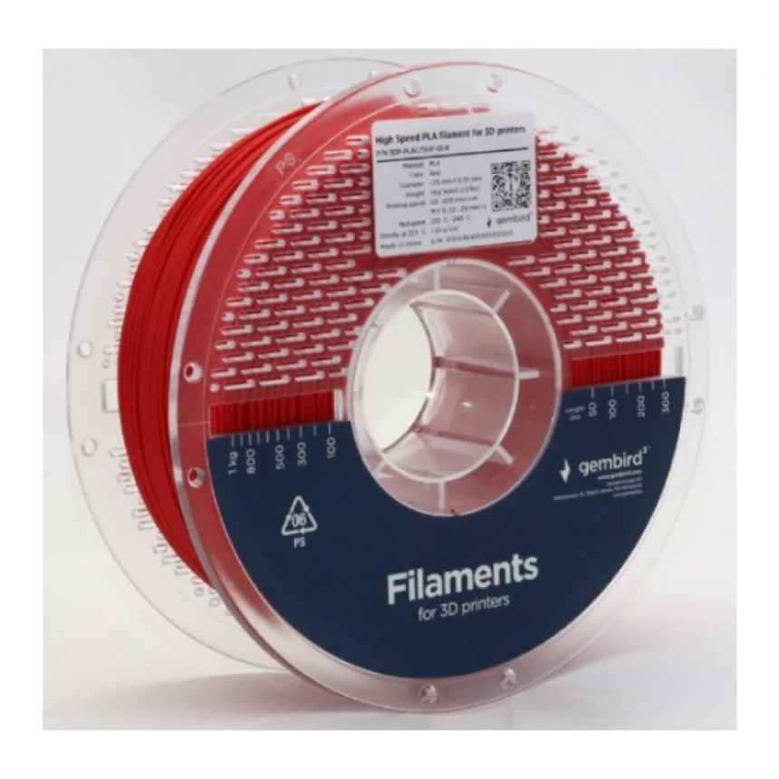 3DP-PLA1.75HY-01-R PLA filament velike brzine za 3D stampac 1.75mm, kotur 1KG RED