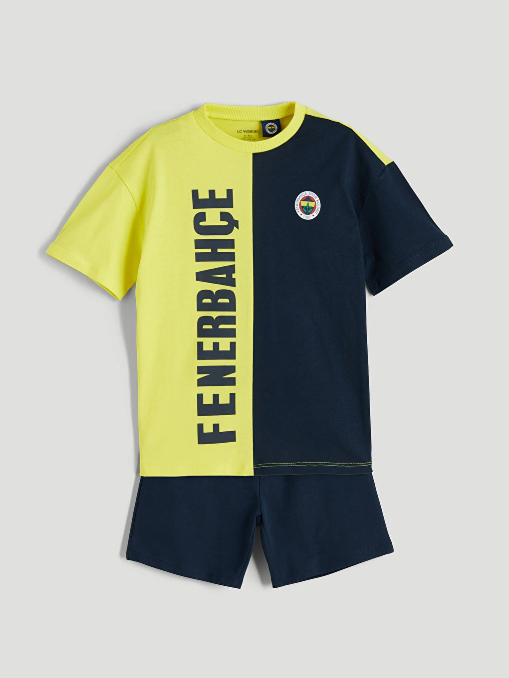 LCW Kids Fenerbahče Štampani Komplet Majica I Šorts Za Dečake - 2 Pakovanja