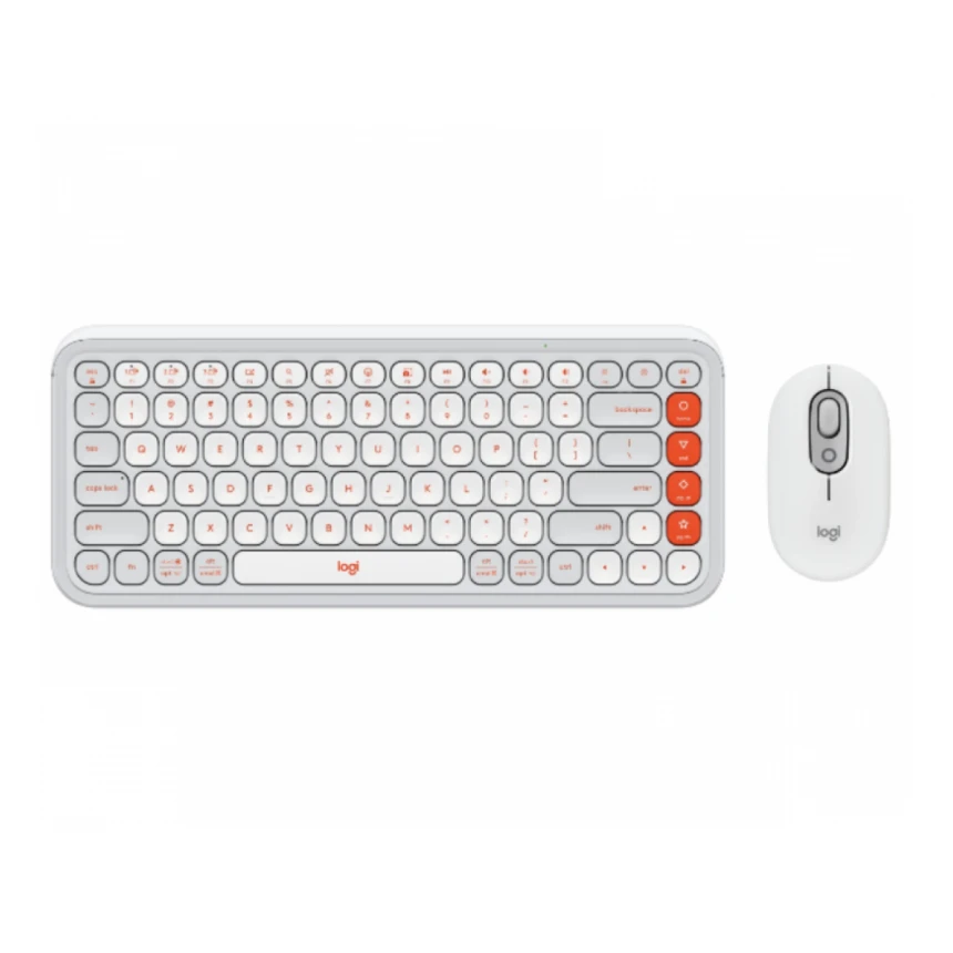 LOGITECH POP Icon Combo US tastatura bela