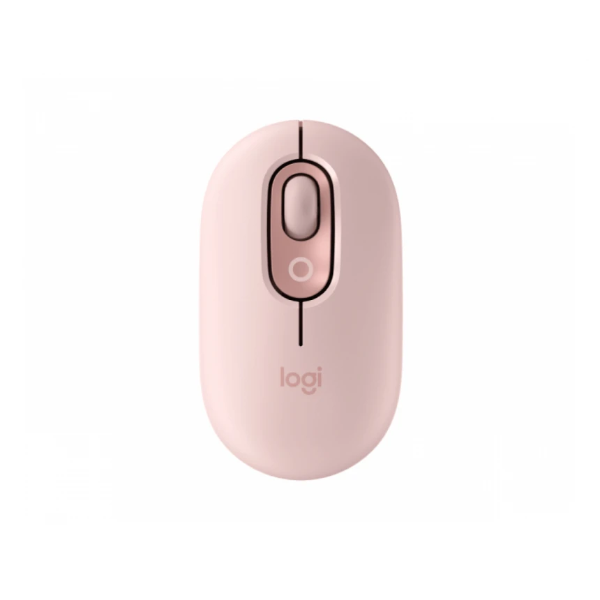 LOGITECH Pop Mouse with Emoji, Rose miš
