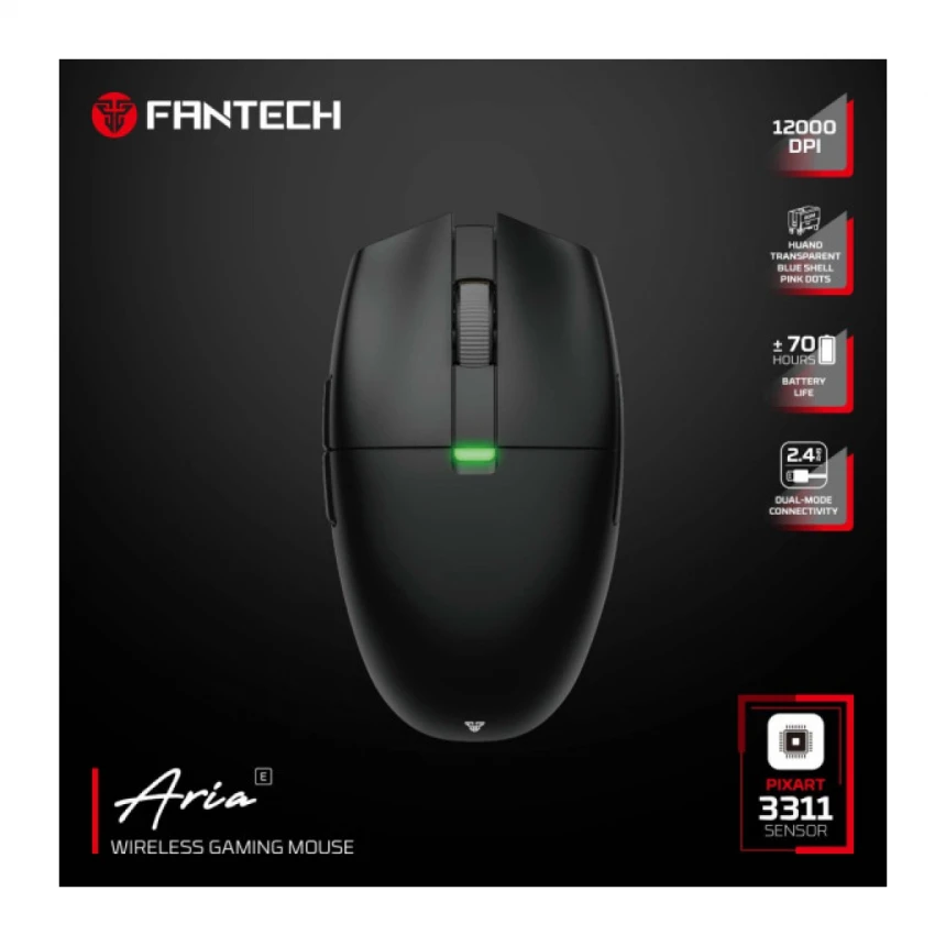 Miš Wireless Fantech XD7E Aria E crni