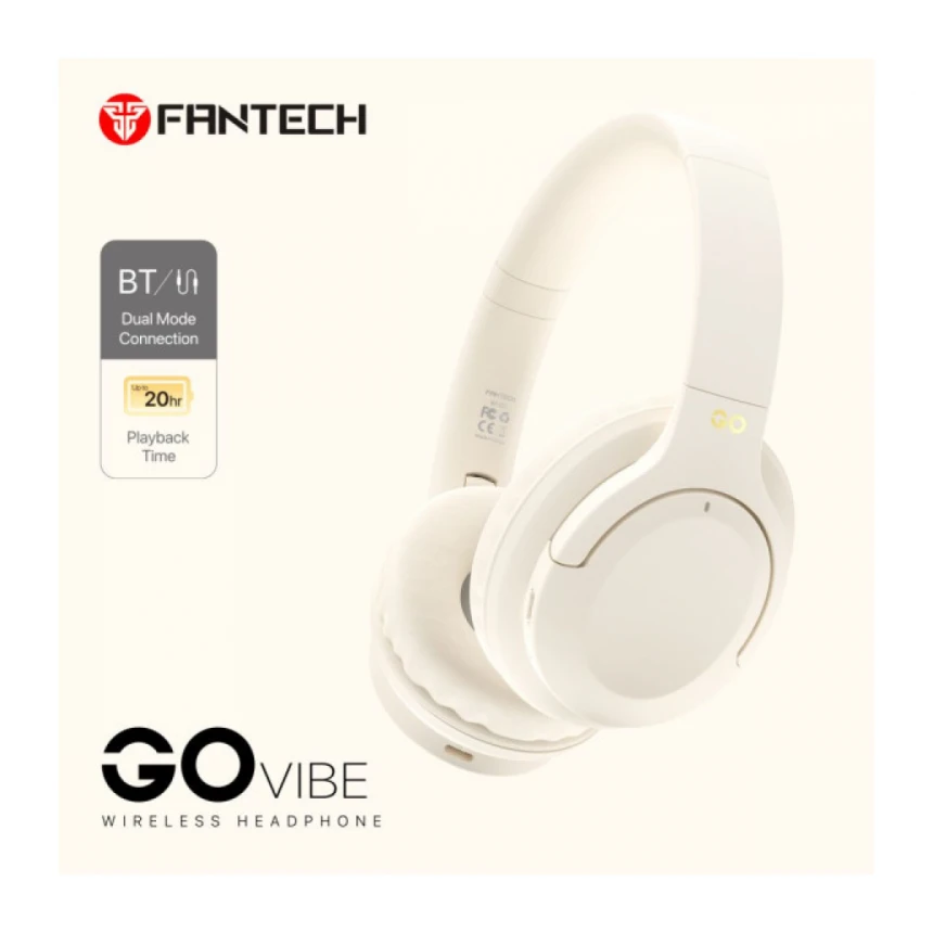 Bluetooth slušalice Fantech GO Vibe WH05 bež