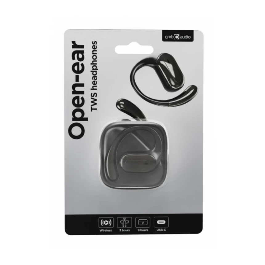 OWS-01-BK Gembird bluetooth V5 open-ear slusalice, TWS, black