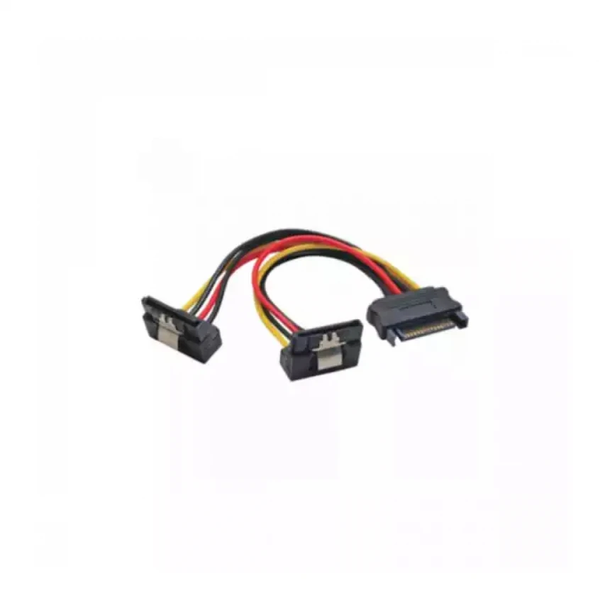 Kabl napojni SATA M- 2x SATA F 0.15m