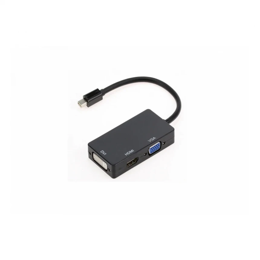 Adapter E-Green Mini Display Port (M) - HDMI+VGA+DVI-I Dual Link (F)