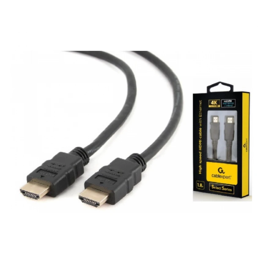CC-HDMIL-1.8M Gembird HDMI kabl v.2.0 ethernet support 3D/4K TV 1.8m (alt. CC-HDMI4L-6)