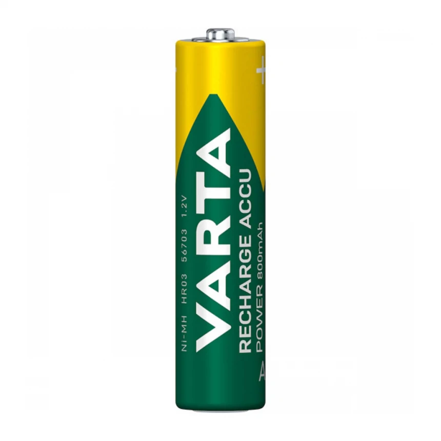 VARTA AAA 800mAh HR03 PAK4 CK, punjive NiMH baterije (rechargeable VARTA Ready to use)