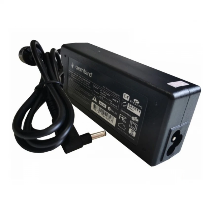 GEMBIRD Punjač za laptop 45W-19.5V-2.31A, 4.5x3.0mm Black