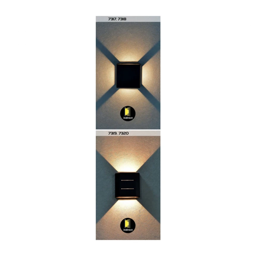 Spoljna zidna lampa lippa led 6w(7319)