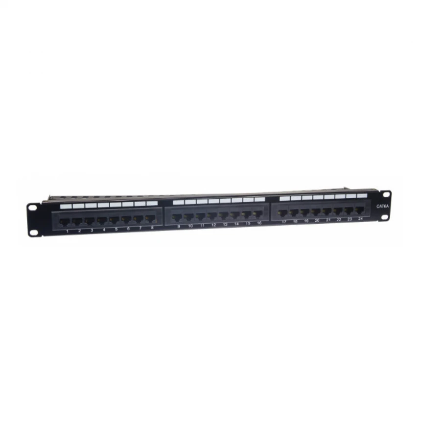 patchcord kabal panel UTP 6A, 24, organizator kablova, Rek 19in