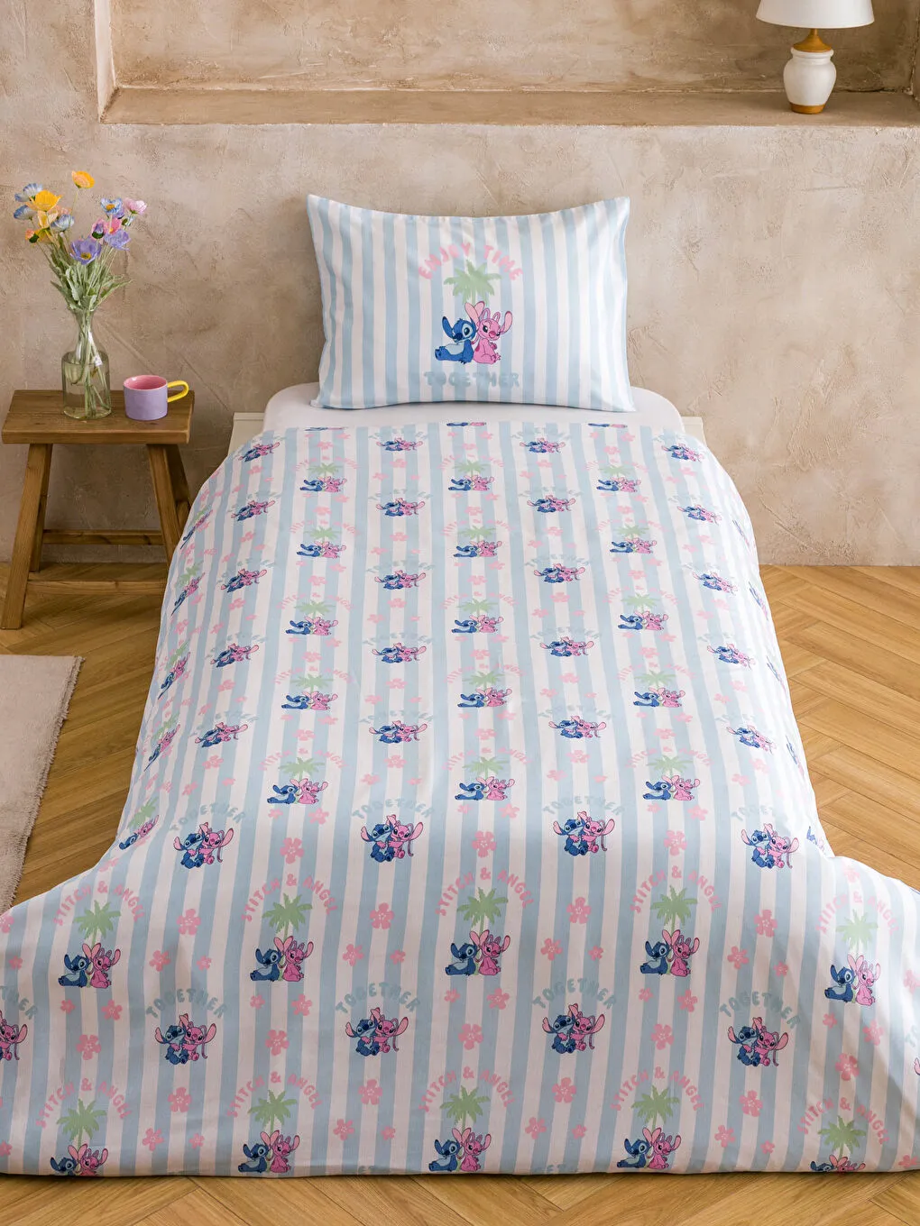 LCW HOME Lilo & Stitch Set Navlaka Za Jorgan Single