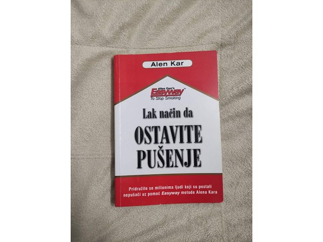 Lak način da ostavite pušenje,Alen Kar