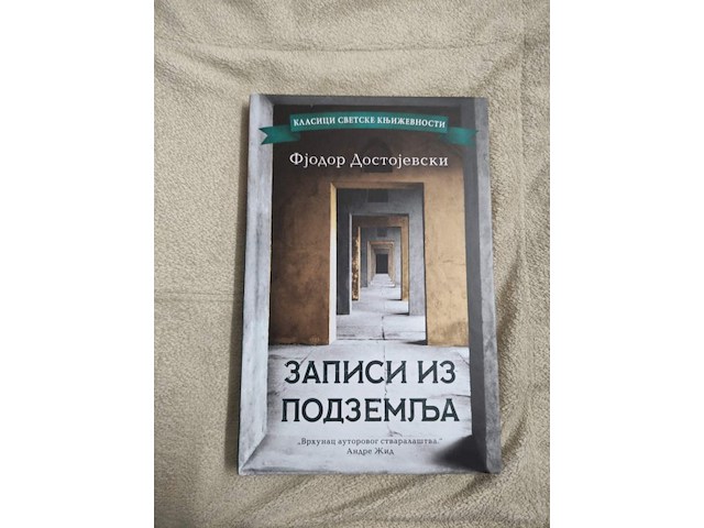 Zapisi iz podzemlja,Fjodor Dostojevski
