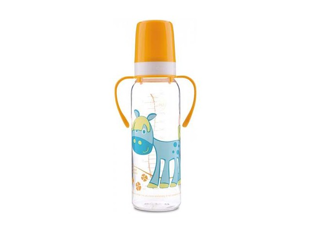 Canpol Flašica za bebe HAPPY ANIMALS 250ml  sa ručkama 11/845