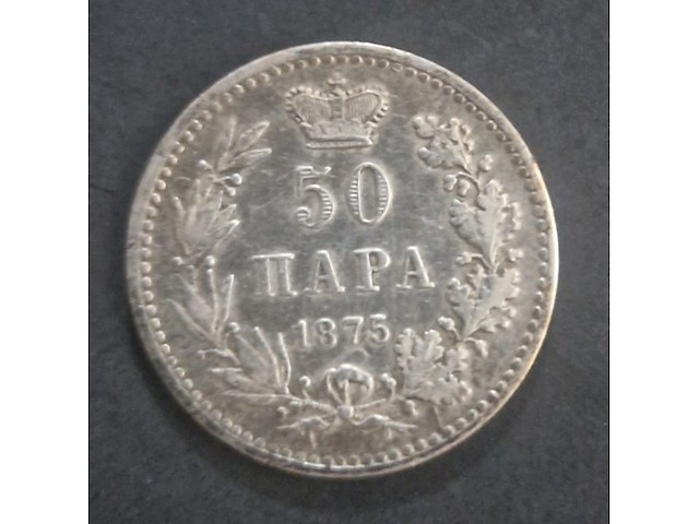 50 para 1875 Srebro