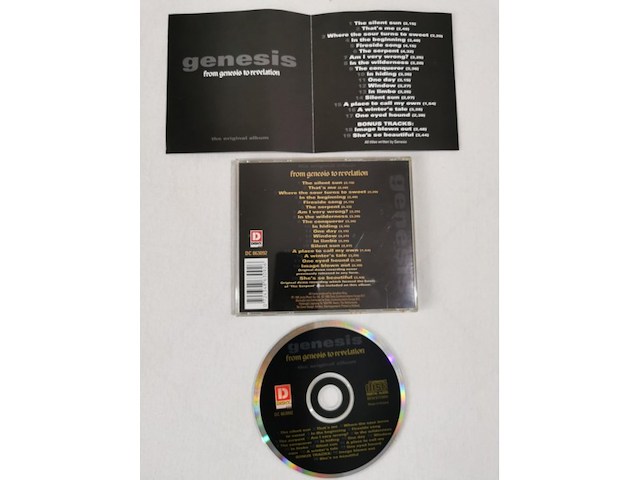 CD Genesis - from genesis to revelation - original