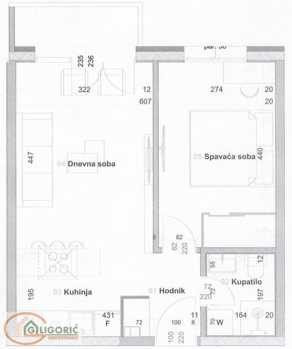 Jednoiposoban stan na prodaju, 38m2, 188.000€