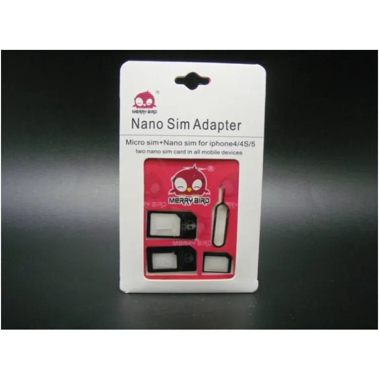SIM adapter NANO+MICRO+IGLICA crni komplet